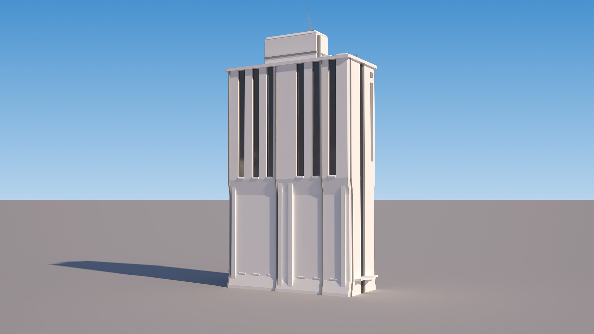 3D Industrial Building 06 - Low-poly Storage Facility - TurboSquid 2183862