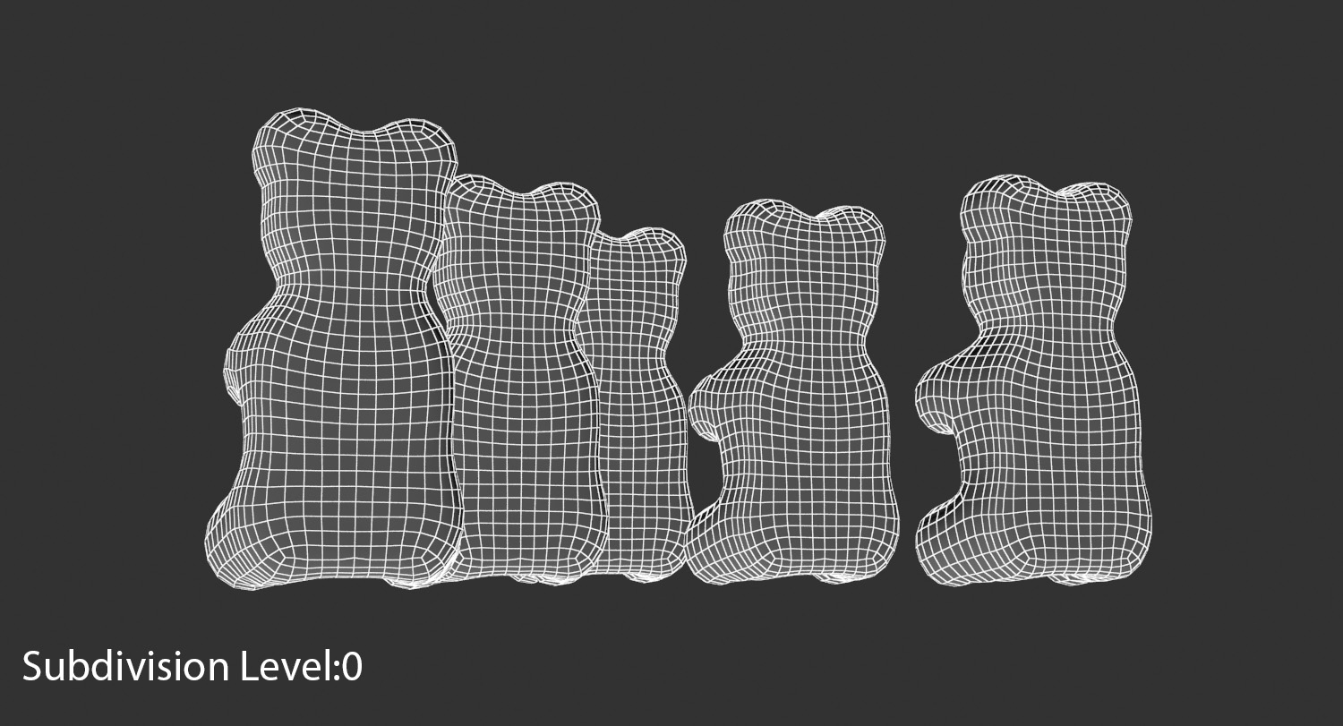 modelo 3d Osito de goma - TurboSquid 1311428