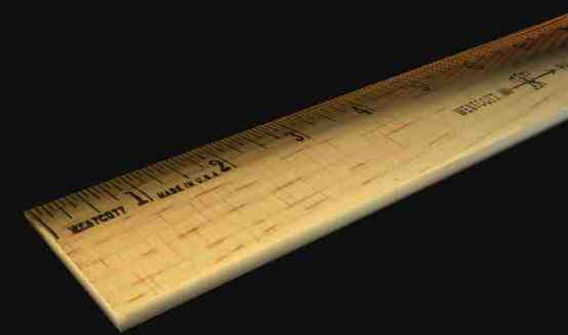 Wood Ruler 3d Obj