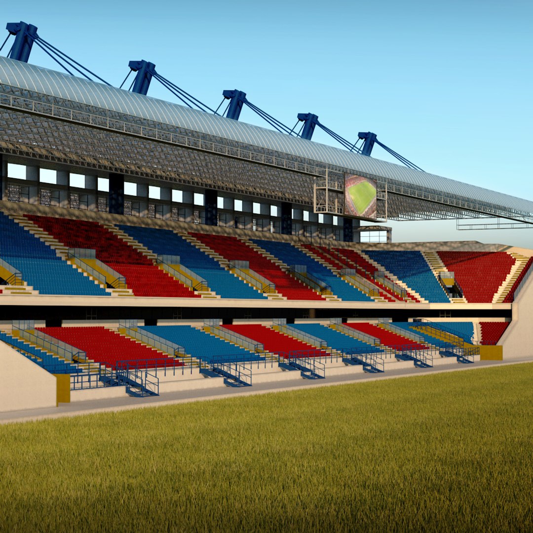 3d stadium seating tribune wide