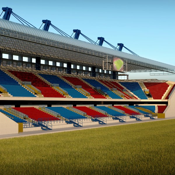 Bancada de reserva para assentos de estádio baixa Modelo 3D ...