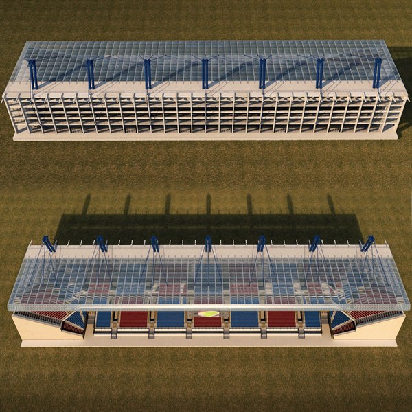 3d stadium seating tribune wide