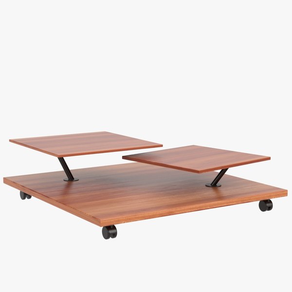 obj pbr uv-textured wheeled table