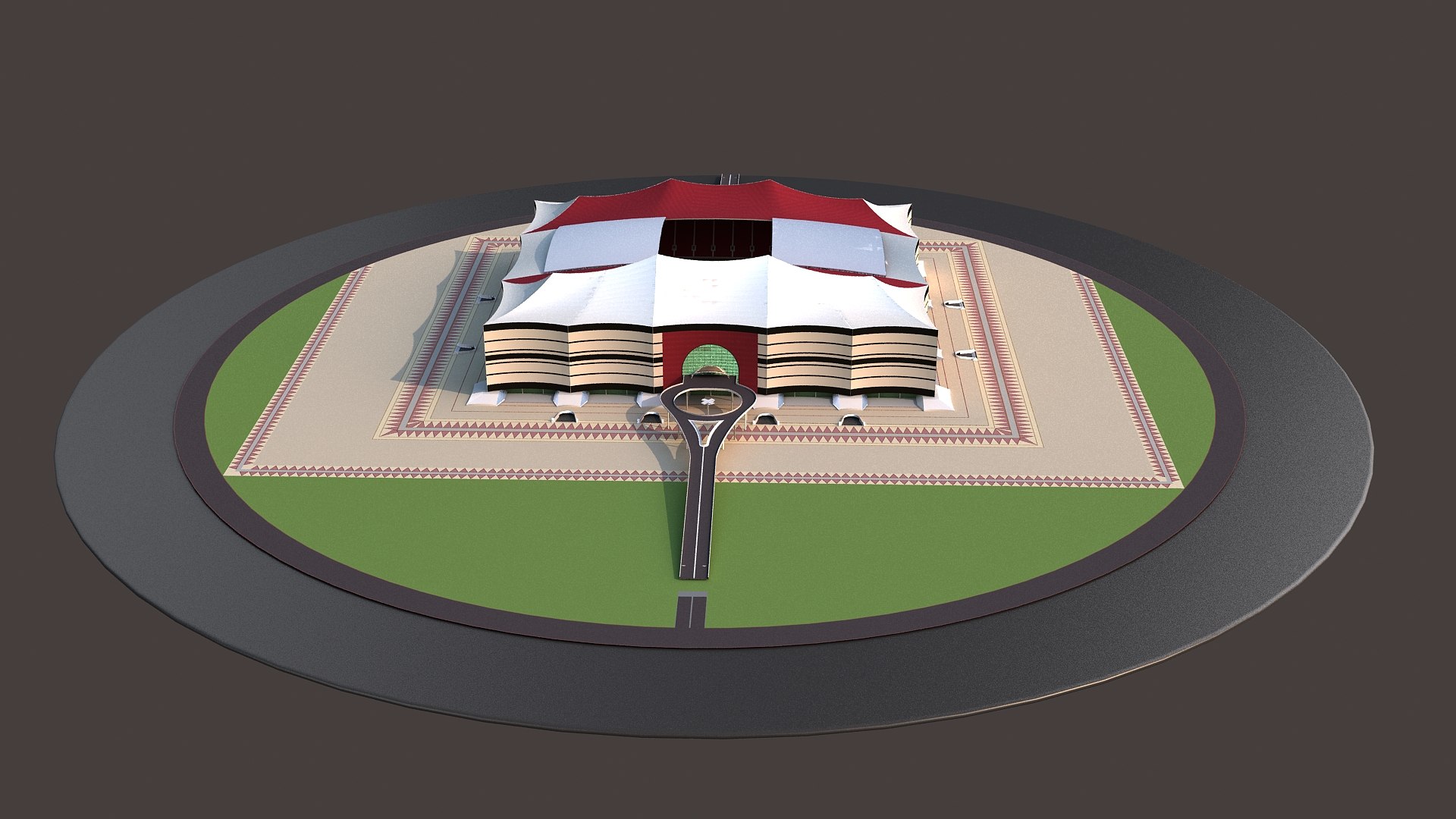 3D Al Bayt Stadium - TurboSquid 1975049