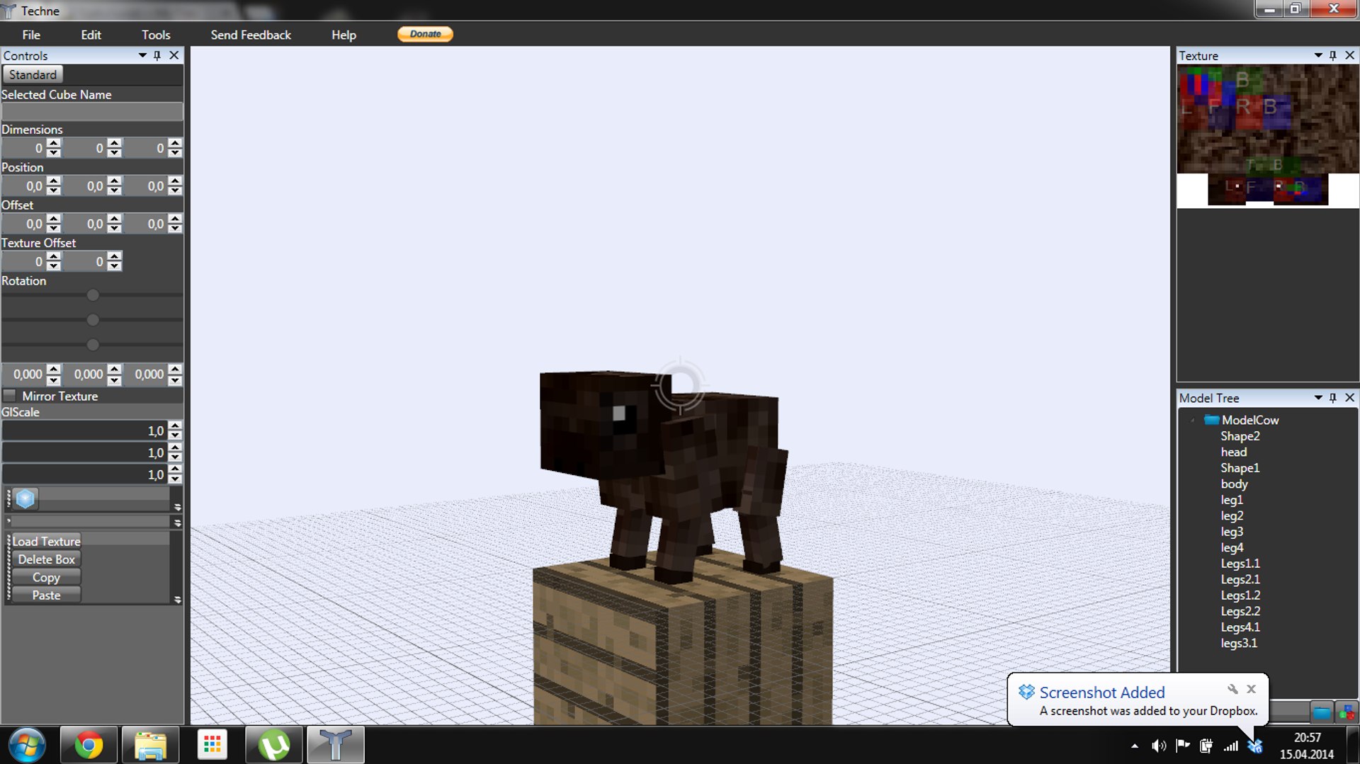 3ds max minecraft bison