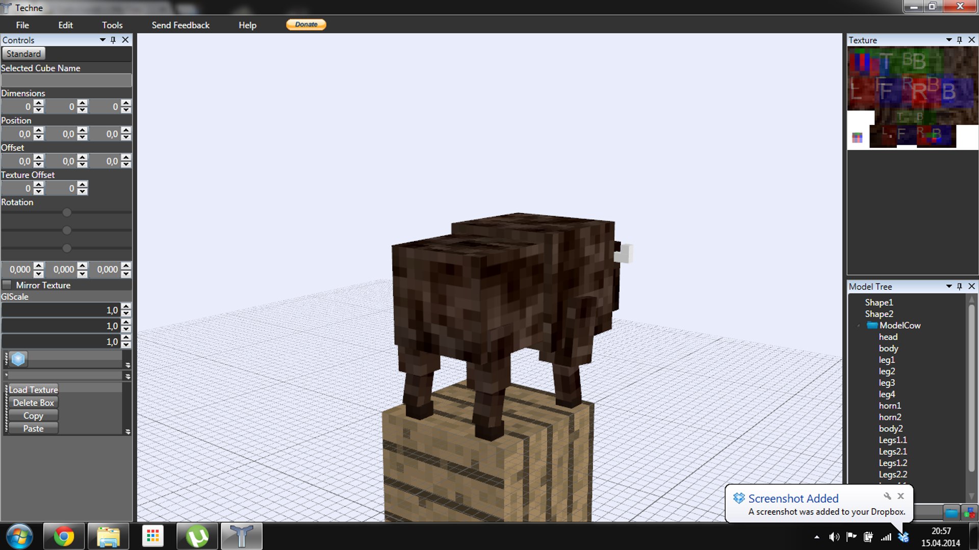 3ds max minecraft bison