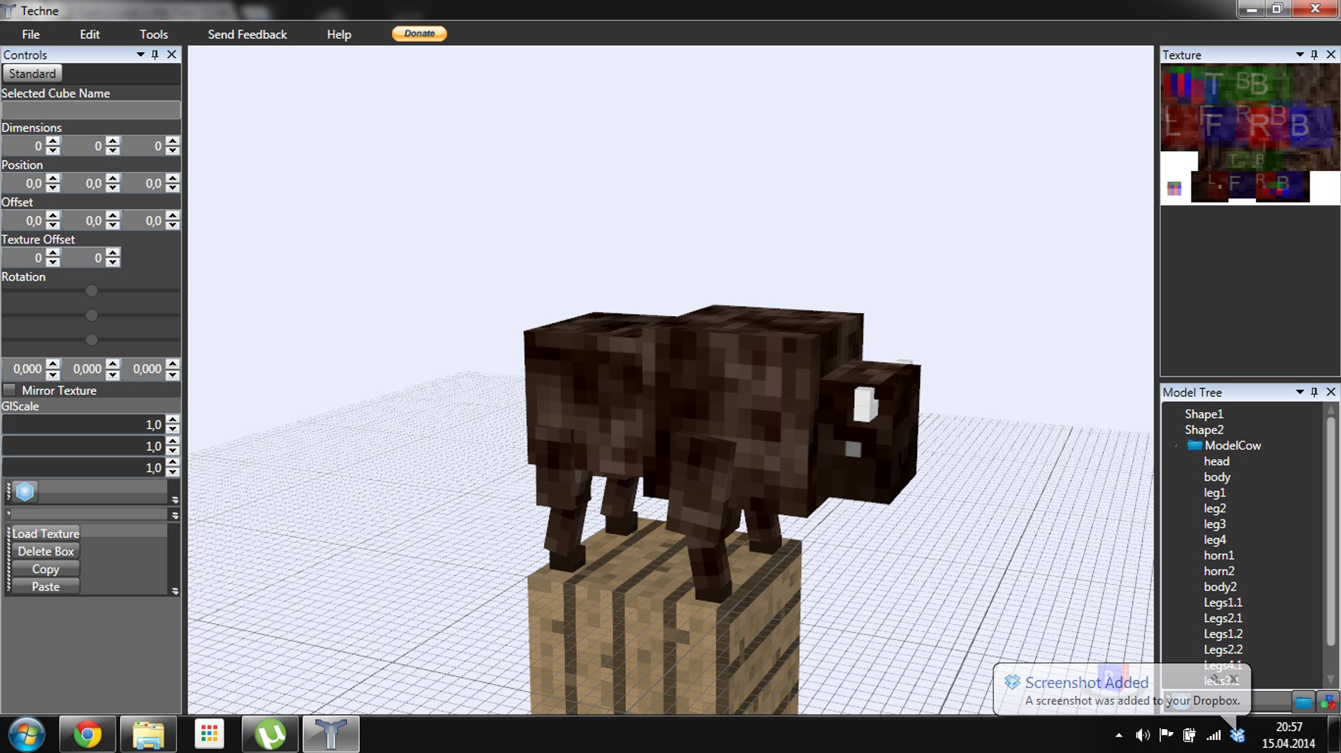 3ds max minecraft bison