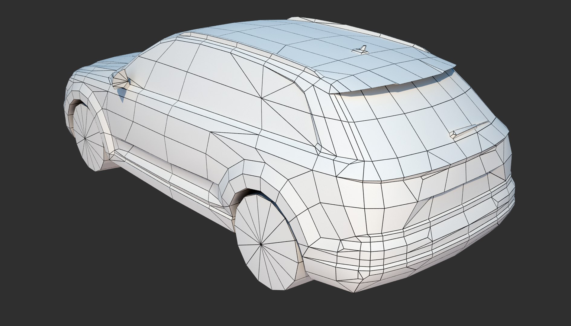 3d model modern car