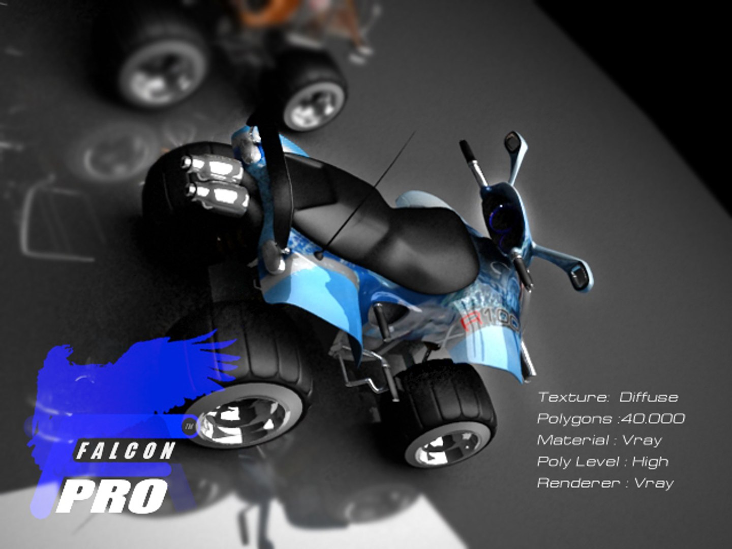 Quad Bike 3d Model