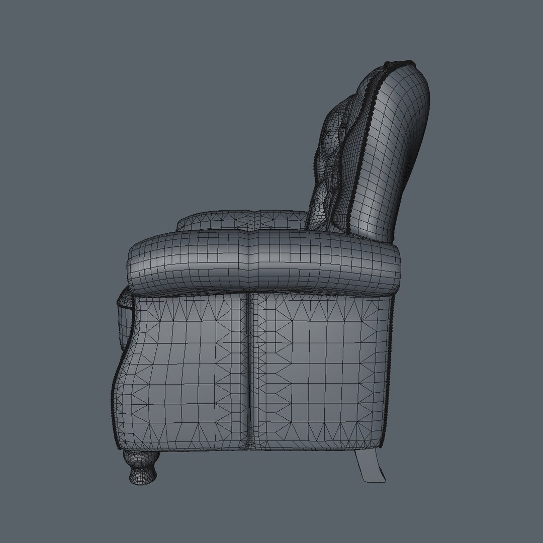 Presidential leather classic chair 3D - TurboSquid 1433295