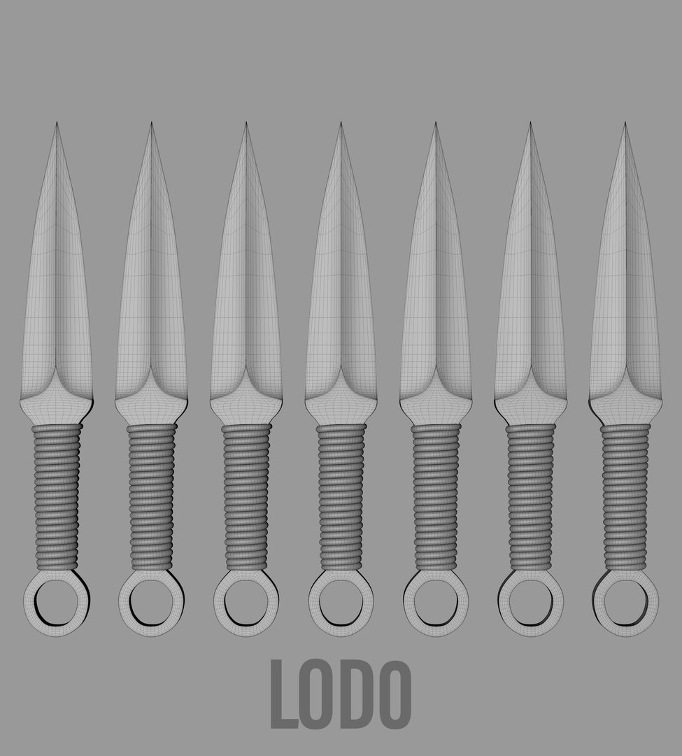 3D Model Knife Kunai - TurboSquid 1808327