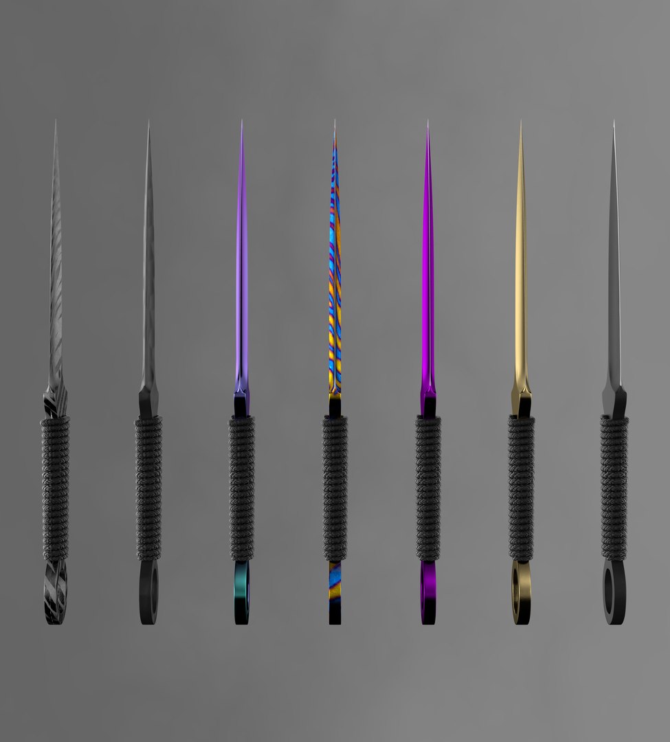 3D Model Knife Kunai - TurboSquid 1808327