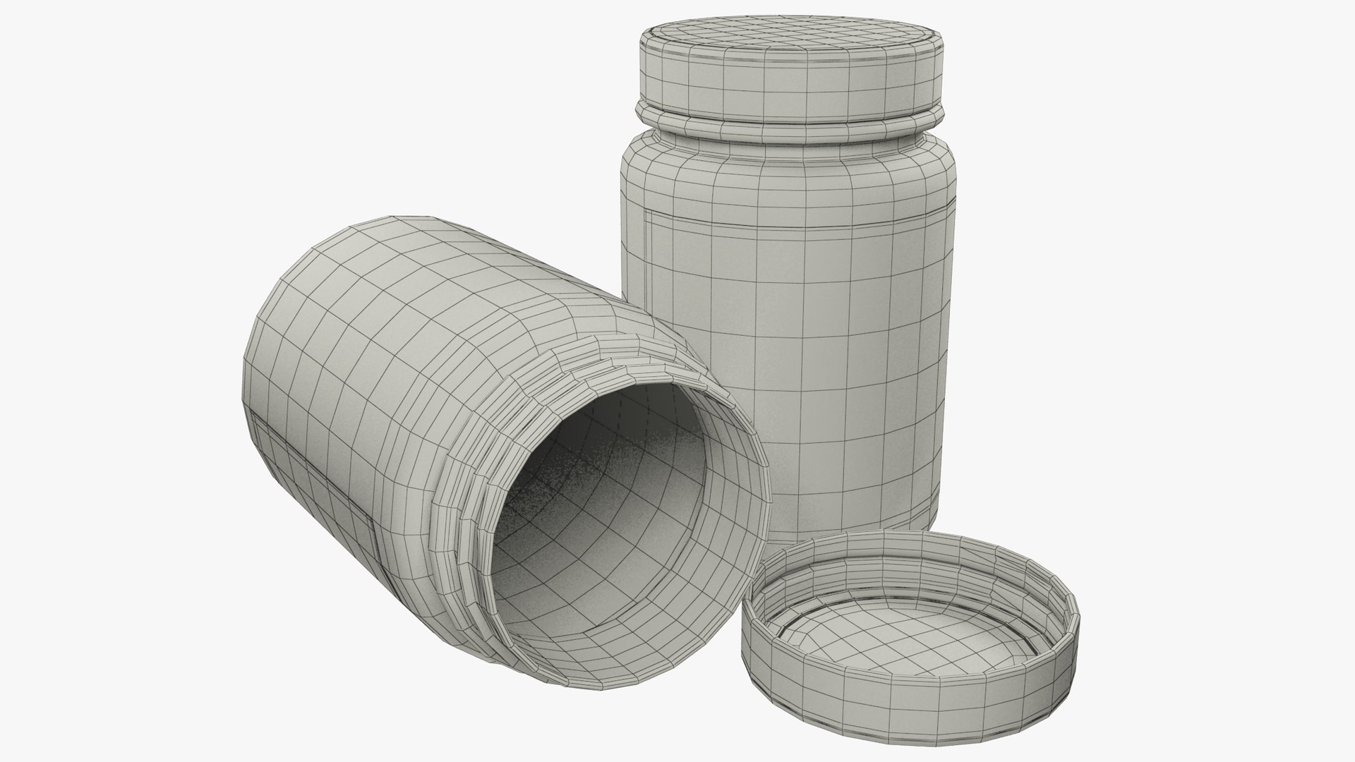 3D jar pills - TurboSquid 1573593