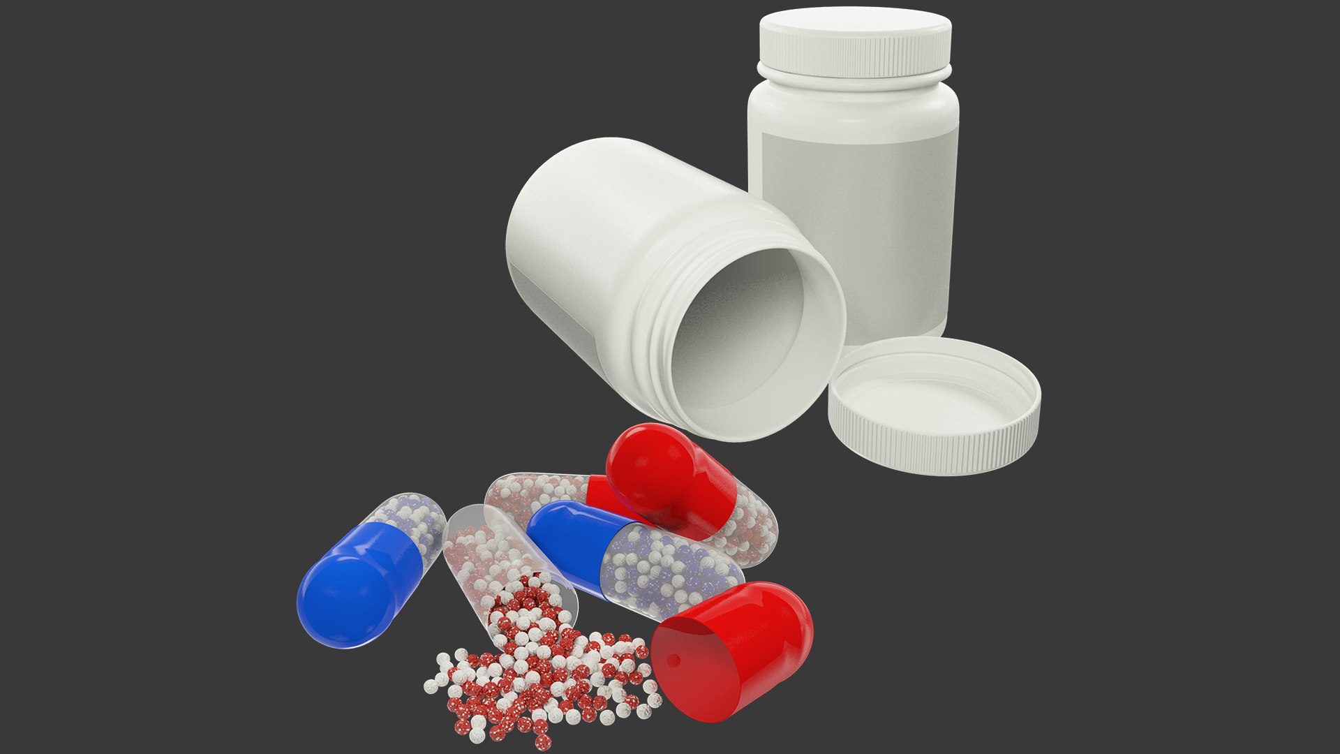 3D jar pills - TurboSquid 1573593