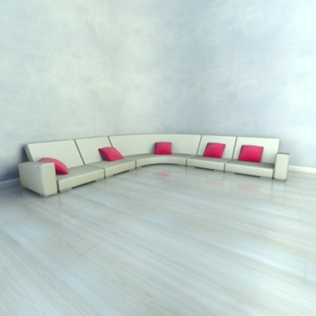 sofa designed simple 3d model