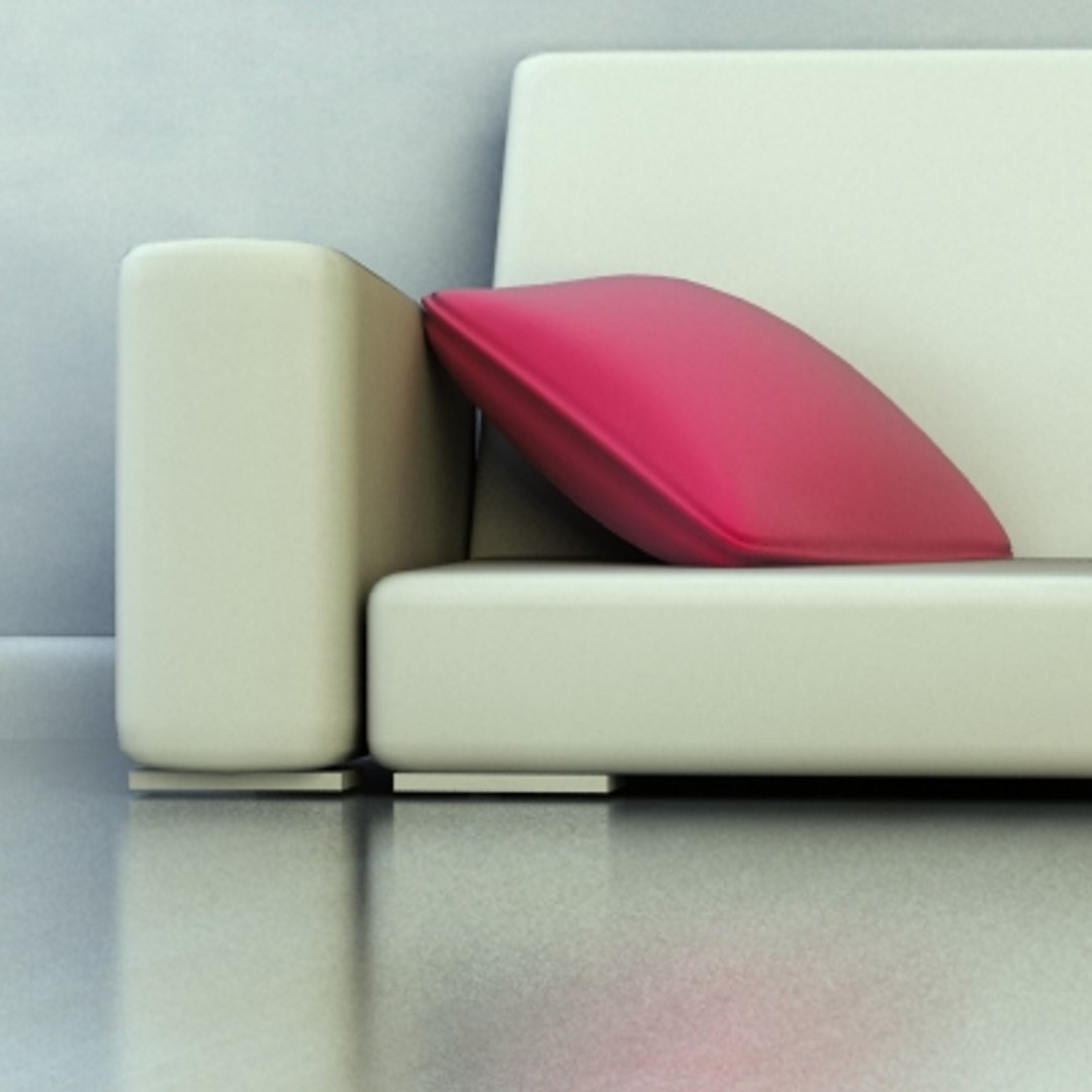 sofa designed simple 3d model