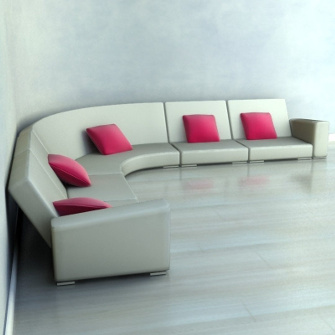 sofa designed simple 3d model