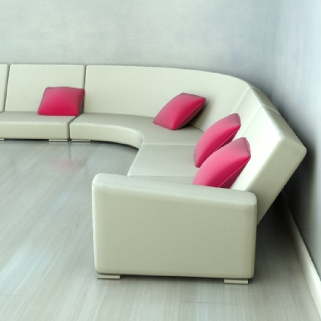 sofa designed simple 3d model