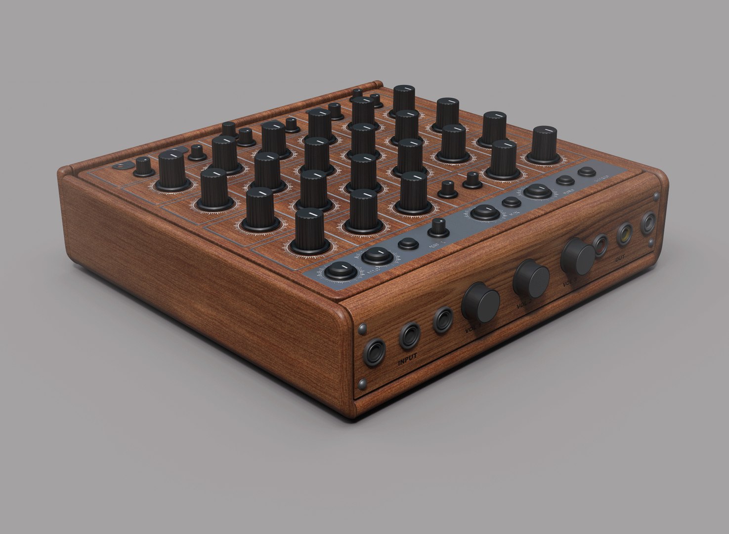 3D DJ Mixer Vintage Style - TurboSquid 2353395