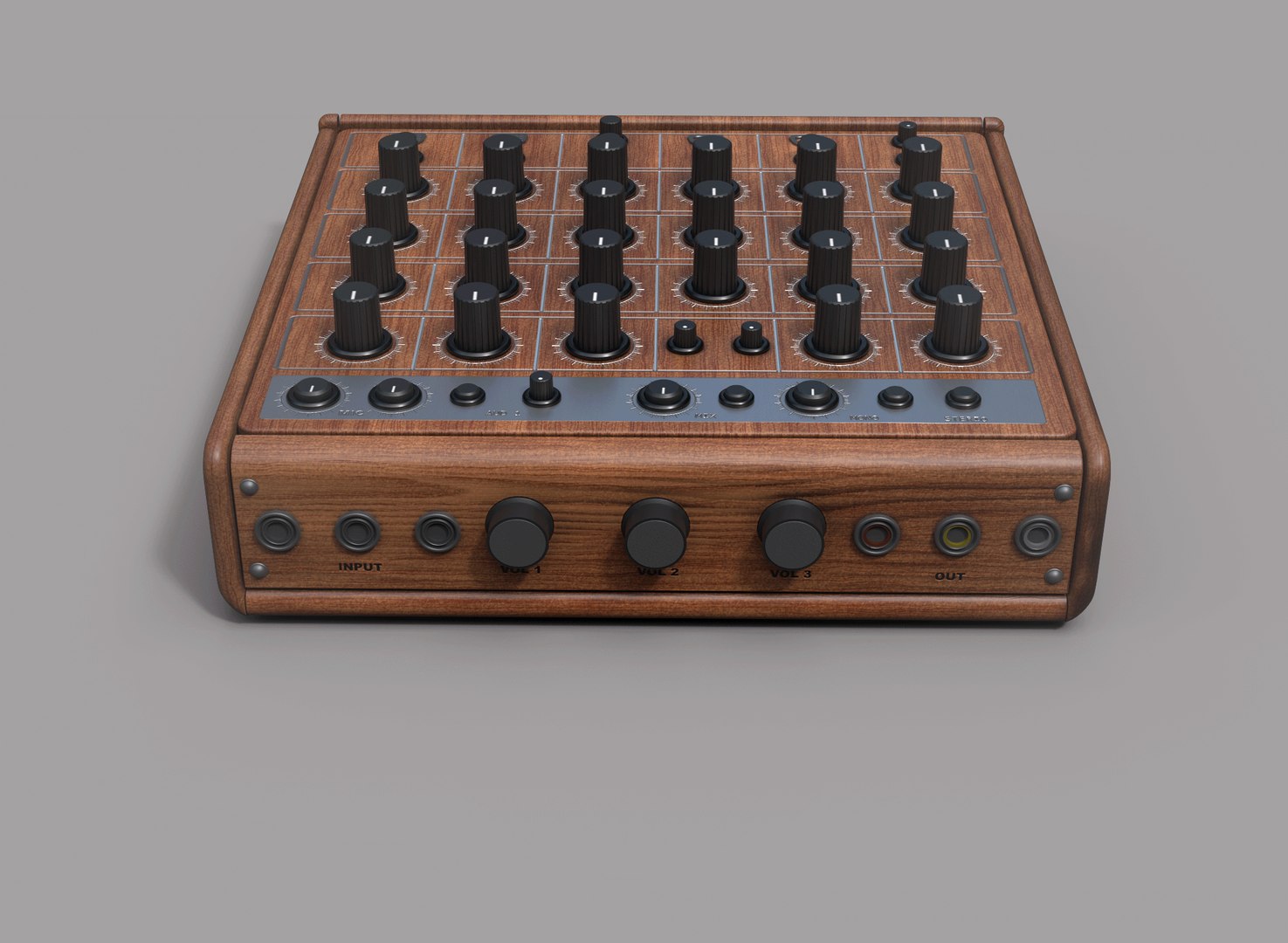 3D DJ Mixer Vintage Style - TurboSquid 2353395