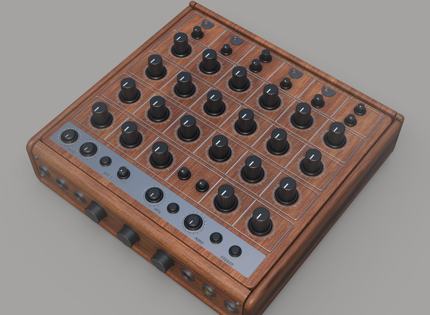 3D DJ Mixer Vintage Style - TurboSquid 2353395