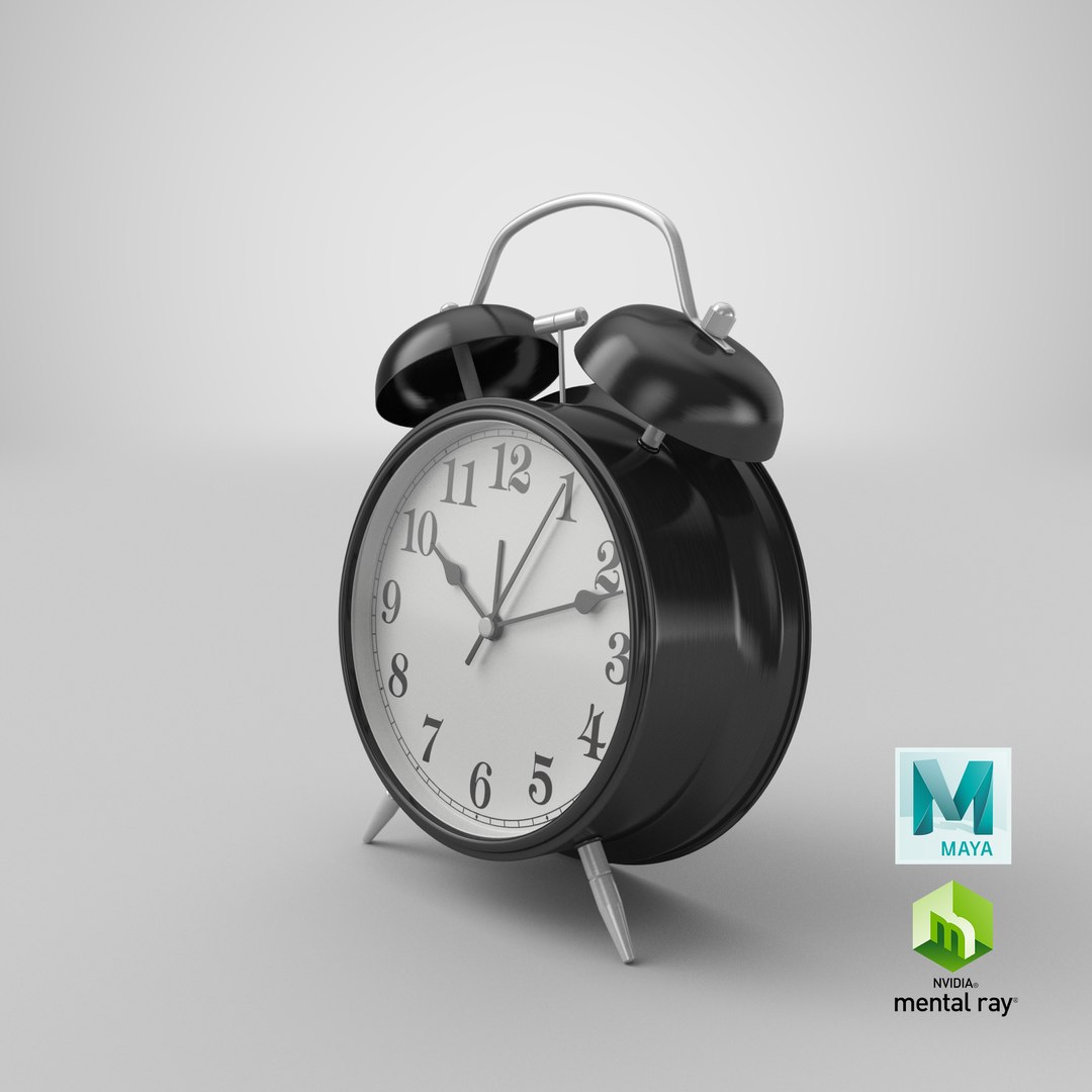 3D model Retro Alarm Clock 06 - TurboSquid 1948074