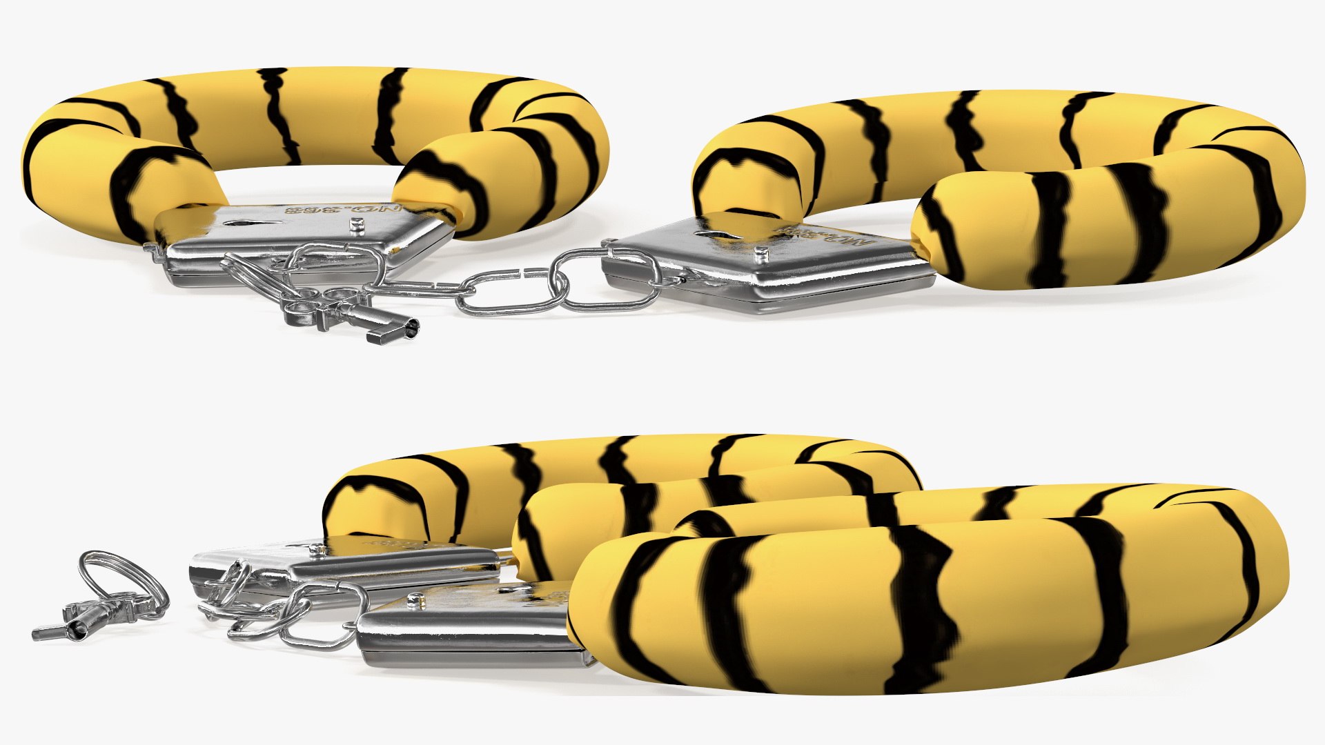 Tiger Handcuffs Hand Cuffs 3D Model - TurboSquid 1702759