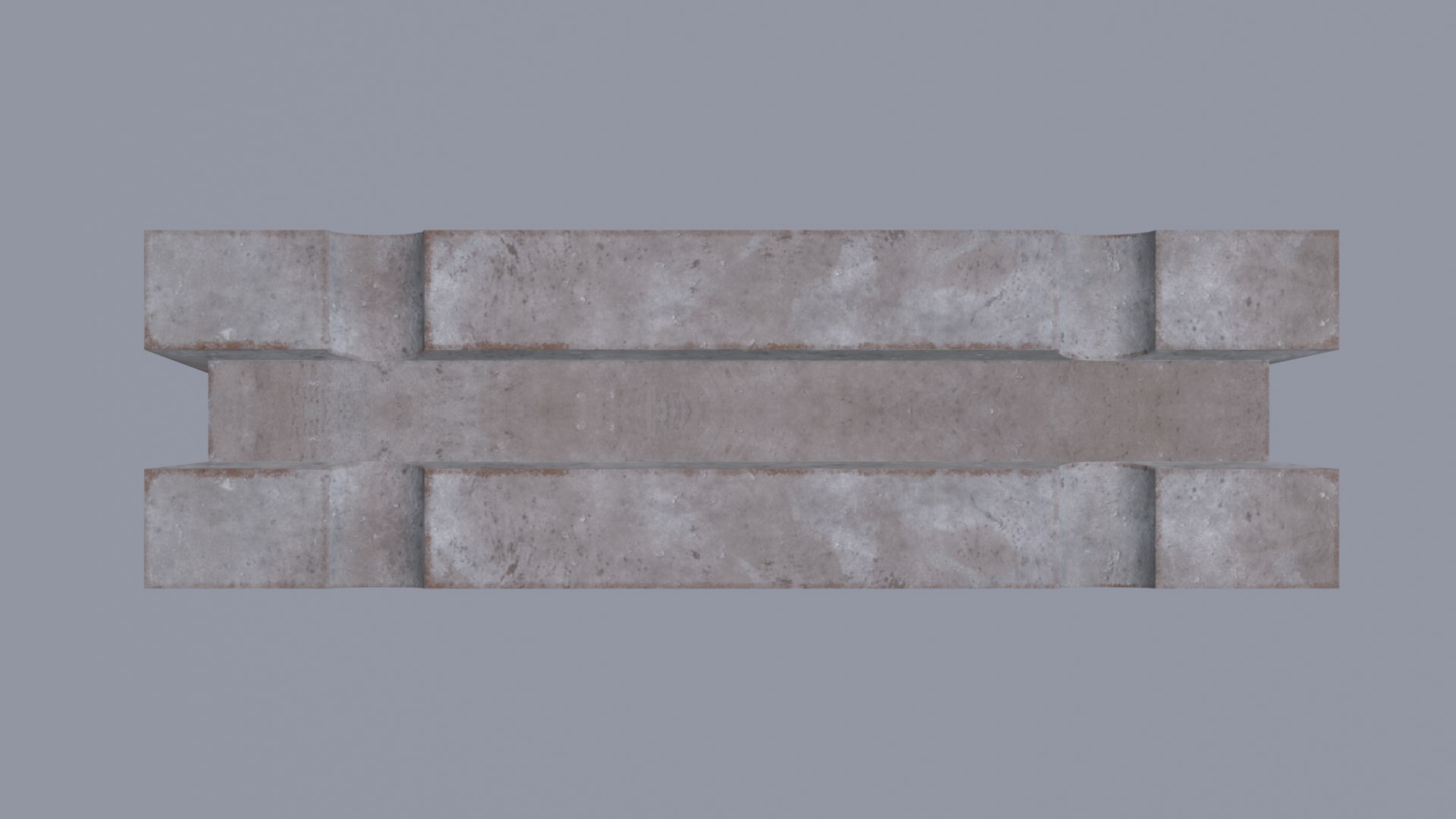 Concrete Barrier LOW POLY 3D - TurboSquid 2218280
