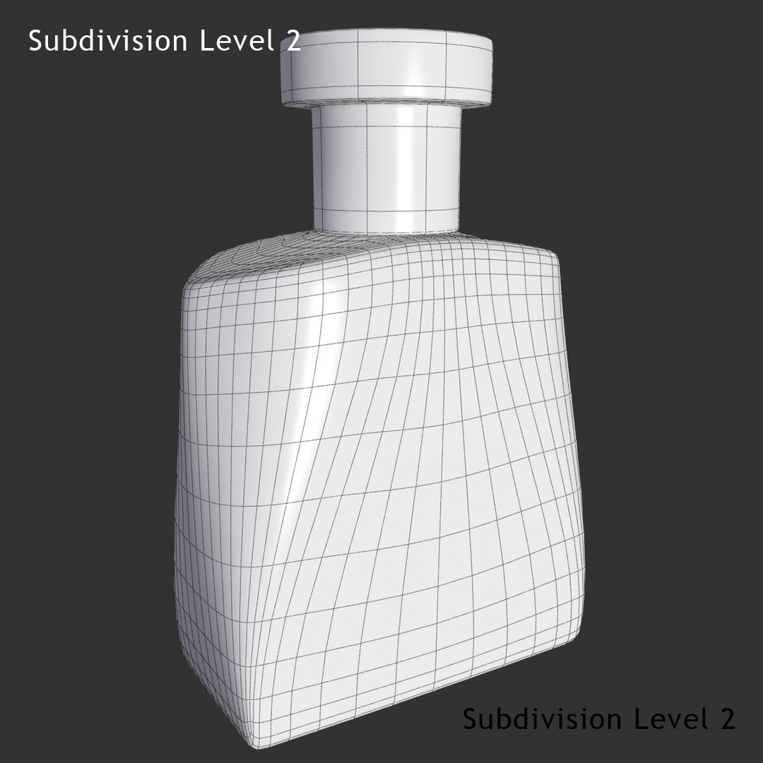 visualizing luxury perfume bottle obj