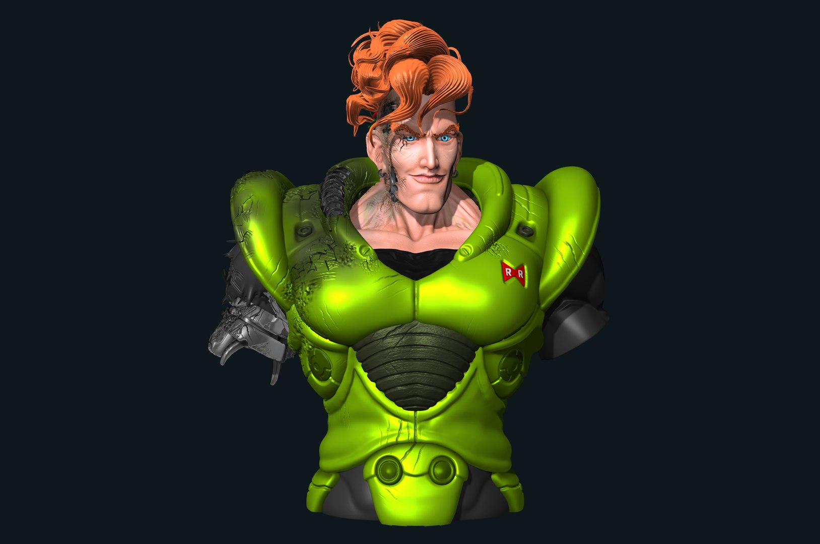 3d Model Of Android 16 Dragon Ball
