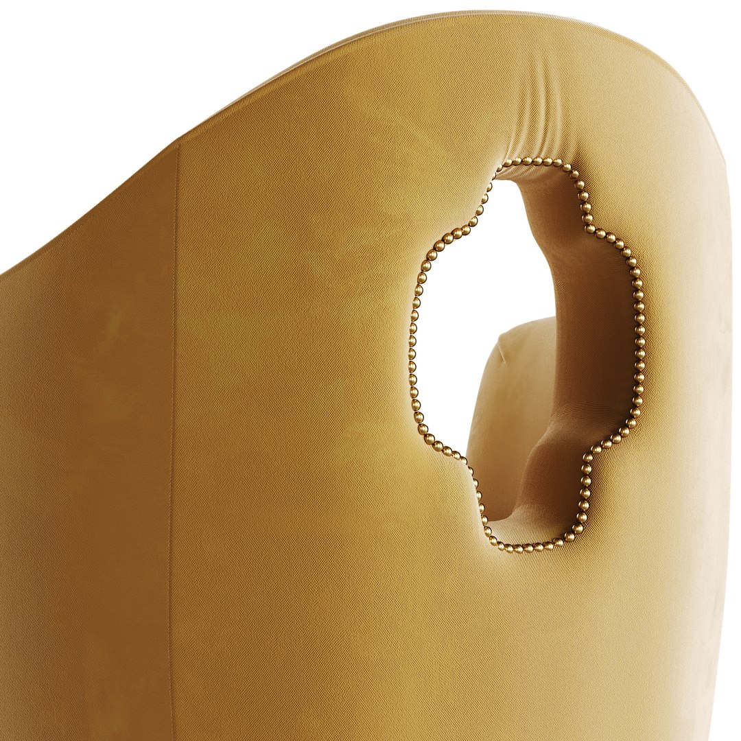 Seventh Avenue Jezebel Fringed Club Chair Model - TurboSquid 1957531