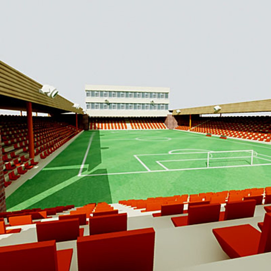 3d Model Lower Division Stadium Football