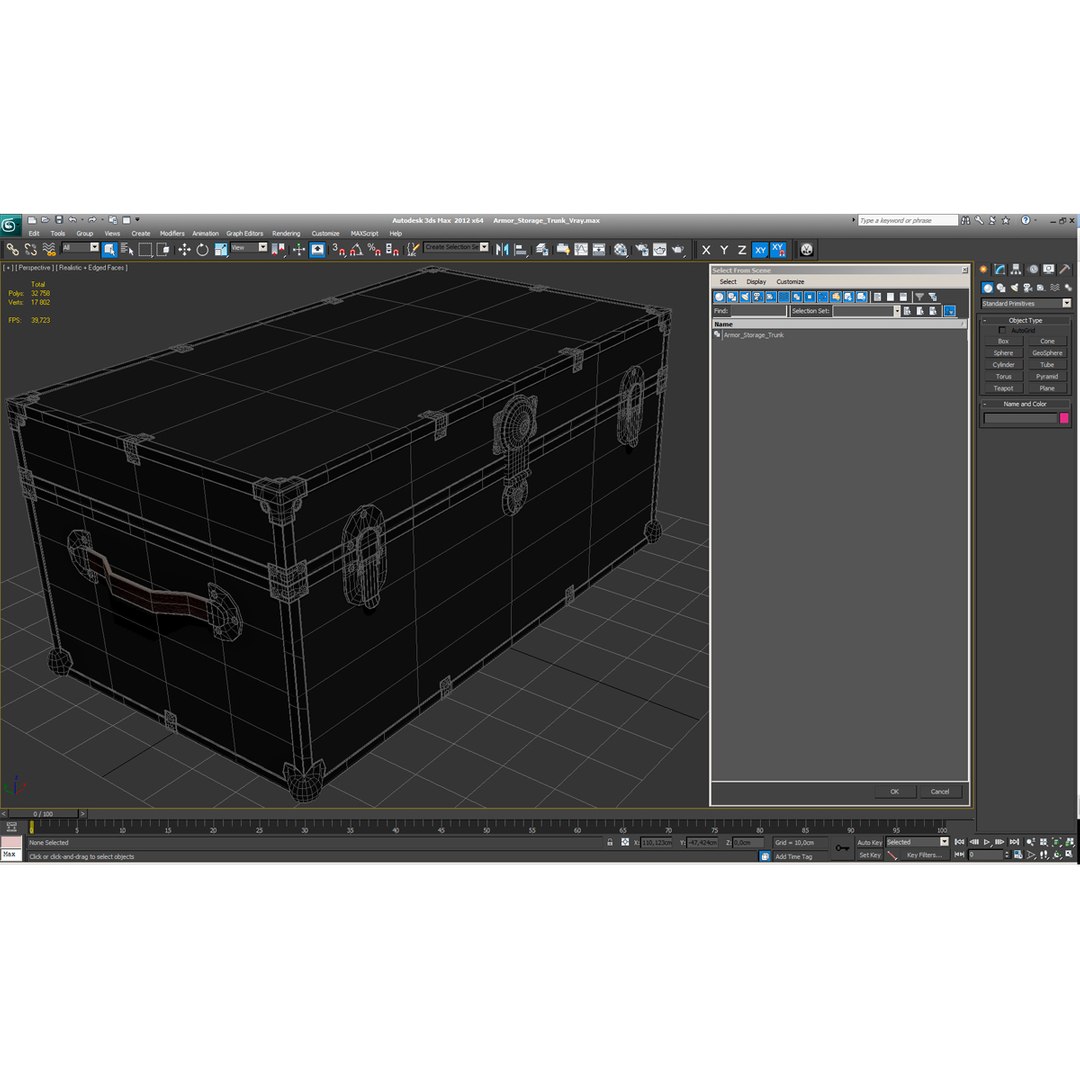 Armor Storage Trunk 3d Model