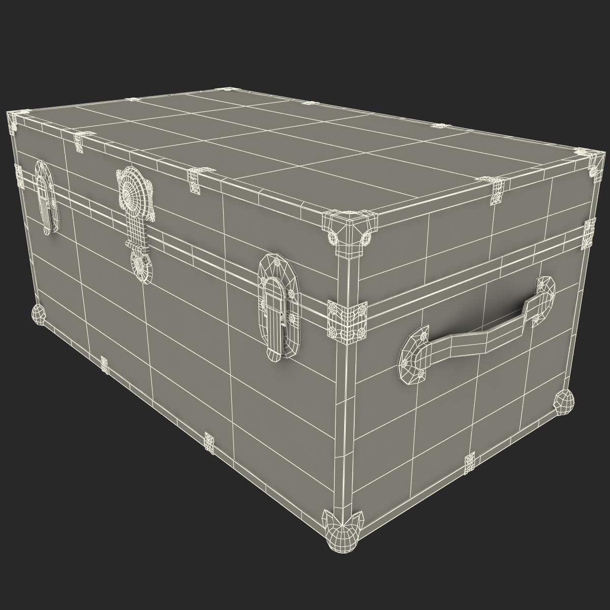 armor storage trunk 3d model
