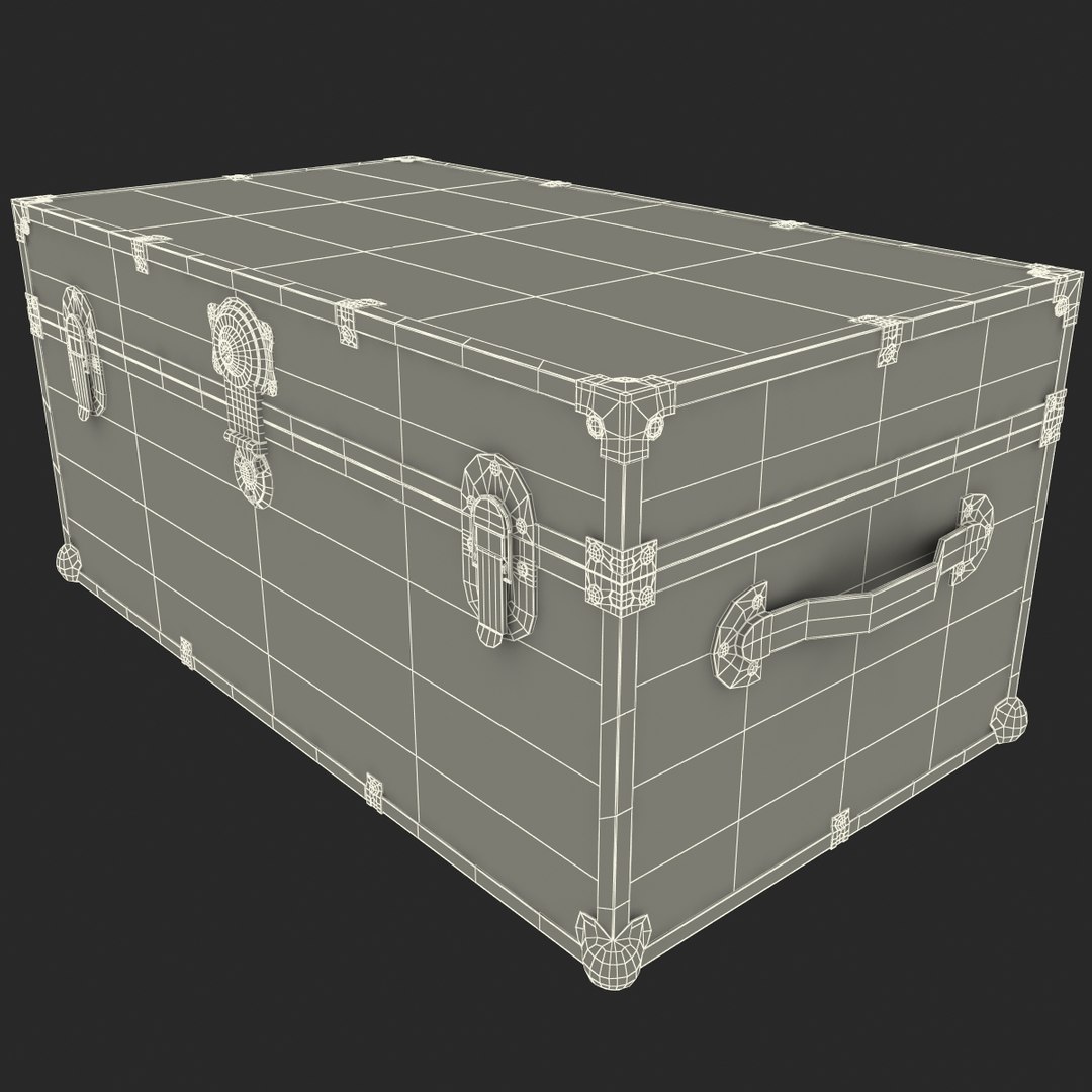 armor storage trunk 3d model