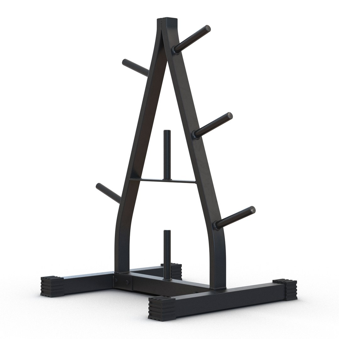3d model weight plate tree
