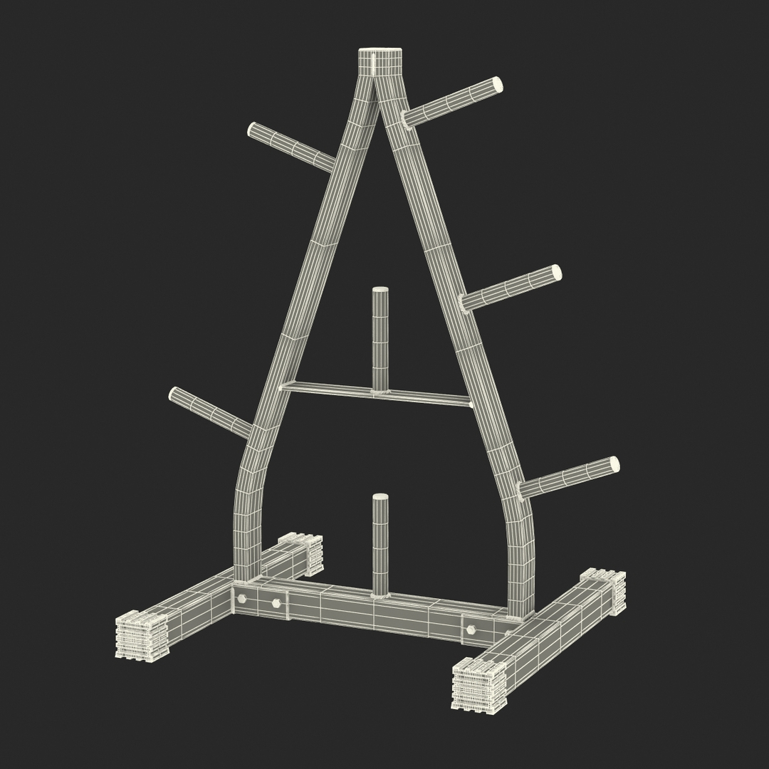 3d model weight plate tree