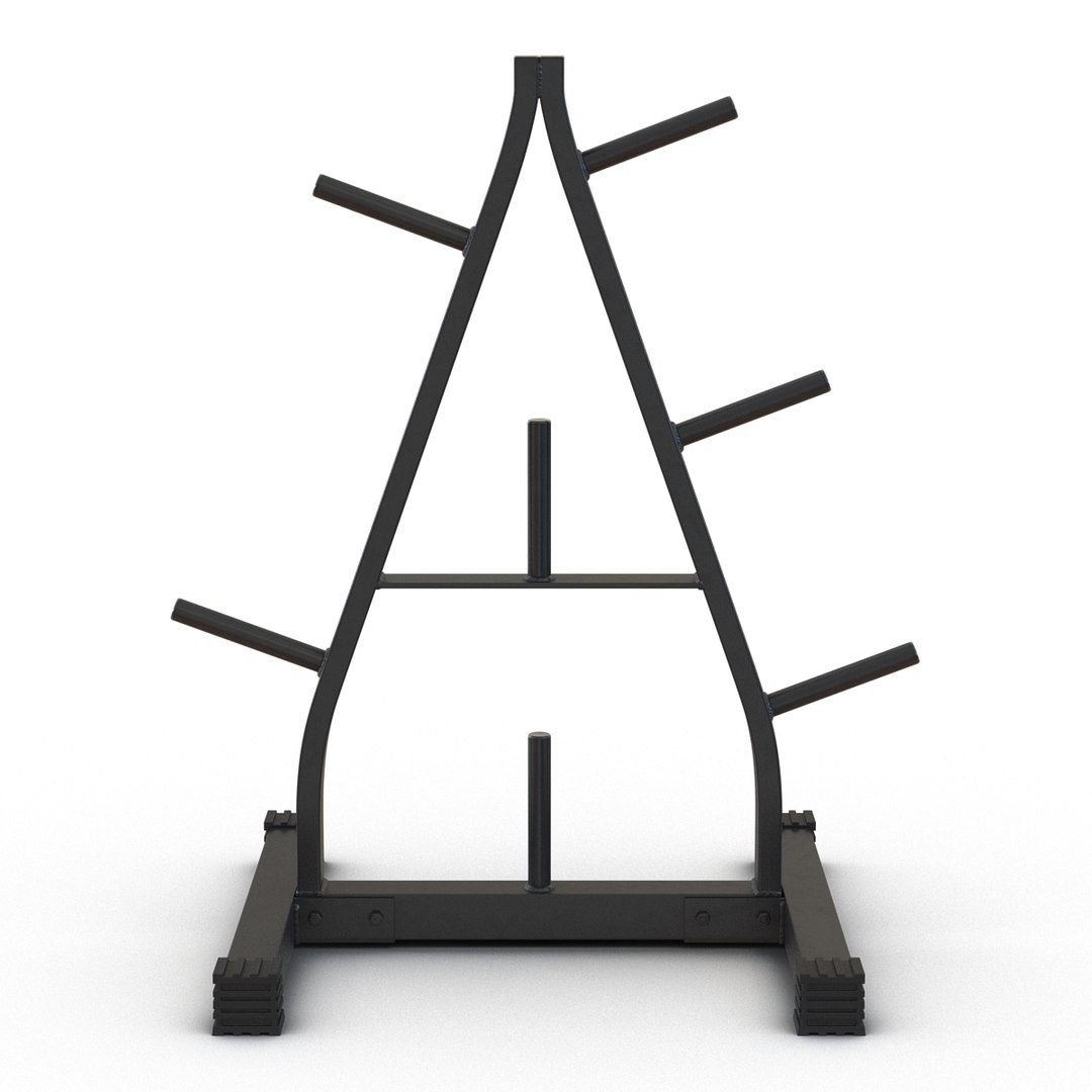 3d model weight plate tree