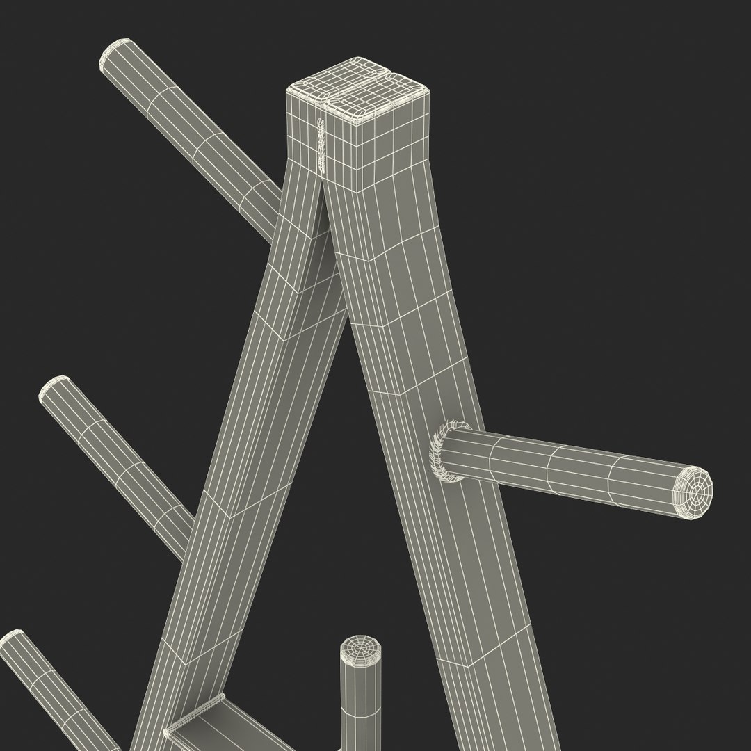 3d model weight plate tree