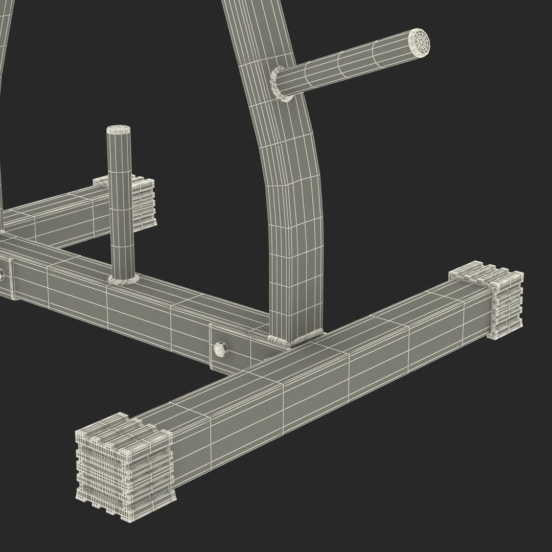 3d model weight plate tree