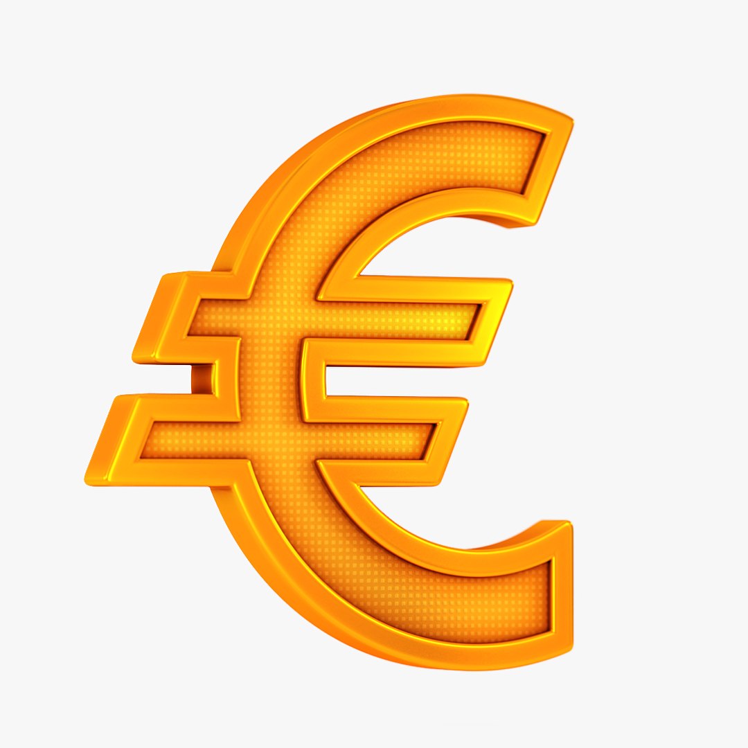 Symbol euro 3D - TurboSquid 1297824