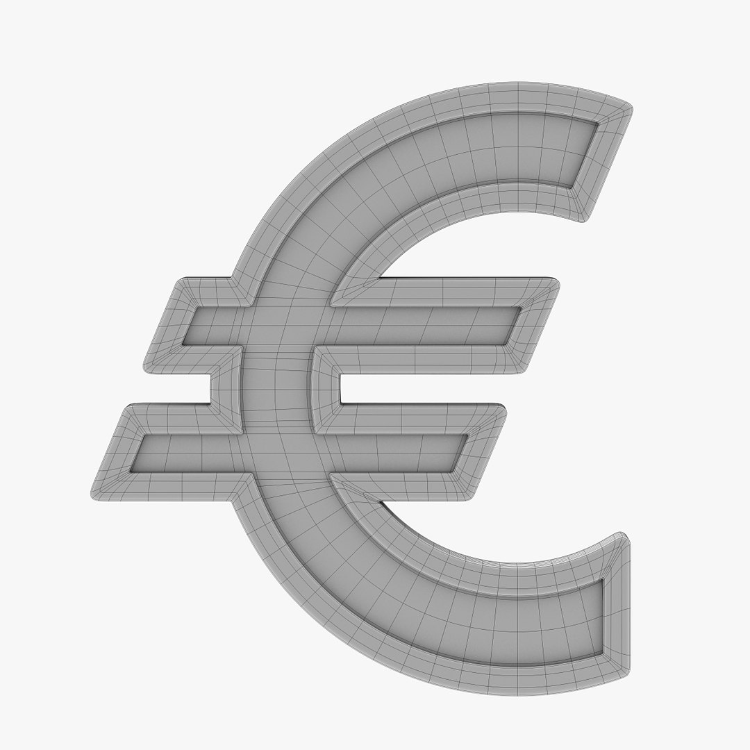 Symbol euro 3D - TurboSquid 1297824
