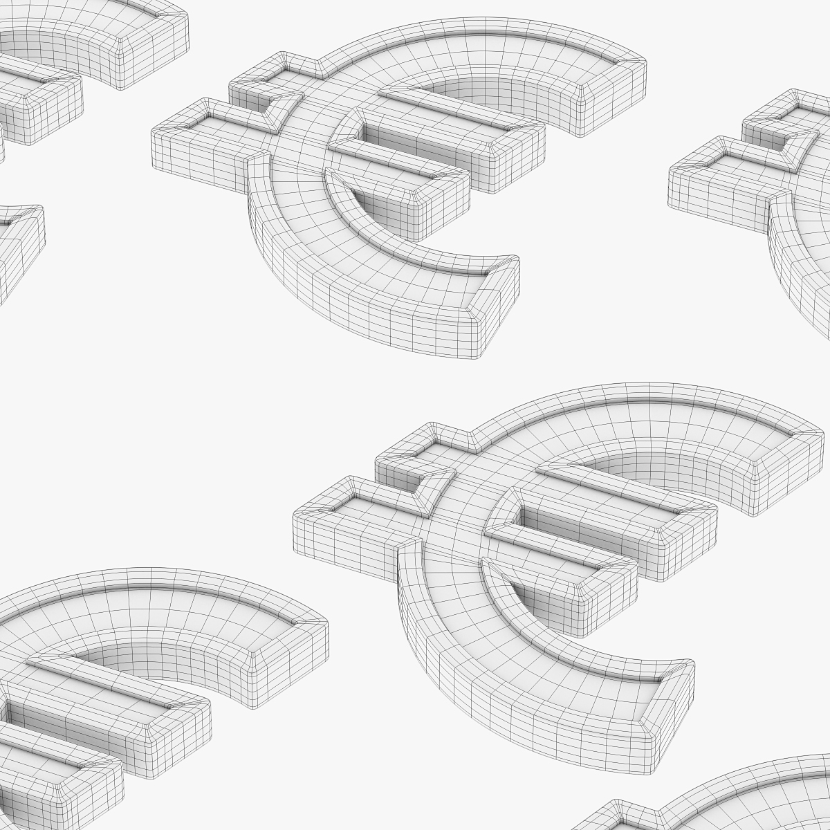 Symbol euro 3D - TurboSquid 1297824