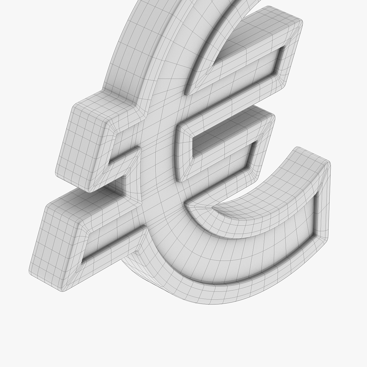 Symbol euro 3D - TurboSquid 1297824