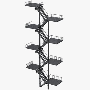 3D Fire Escape Models - Browse & Download Formats - TurboSquid