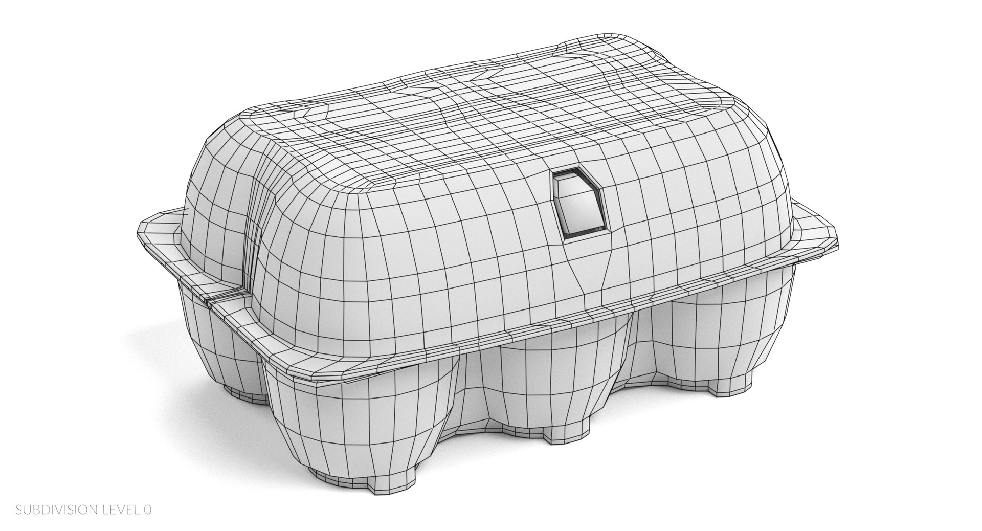 3D Egg Box - TurboSquid 1274027