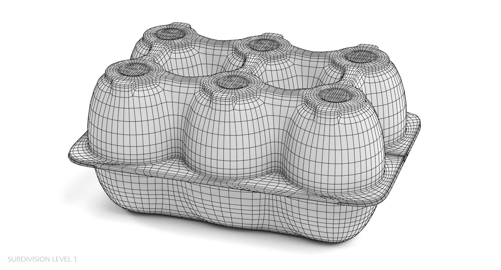 3D Egg Box - TurboSquid 1274027