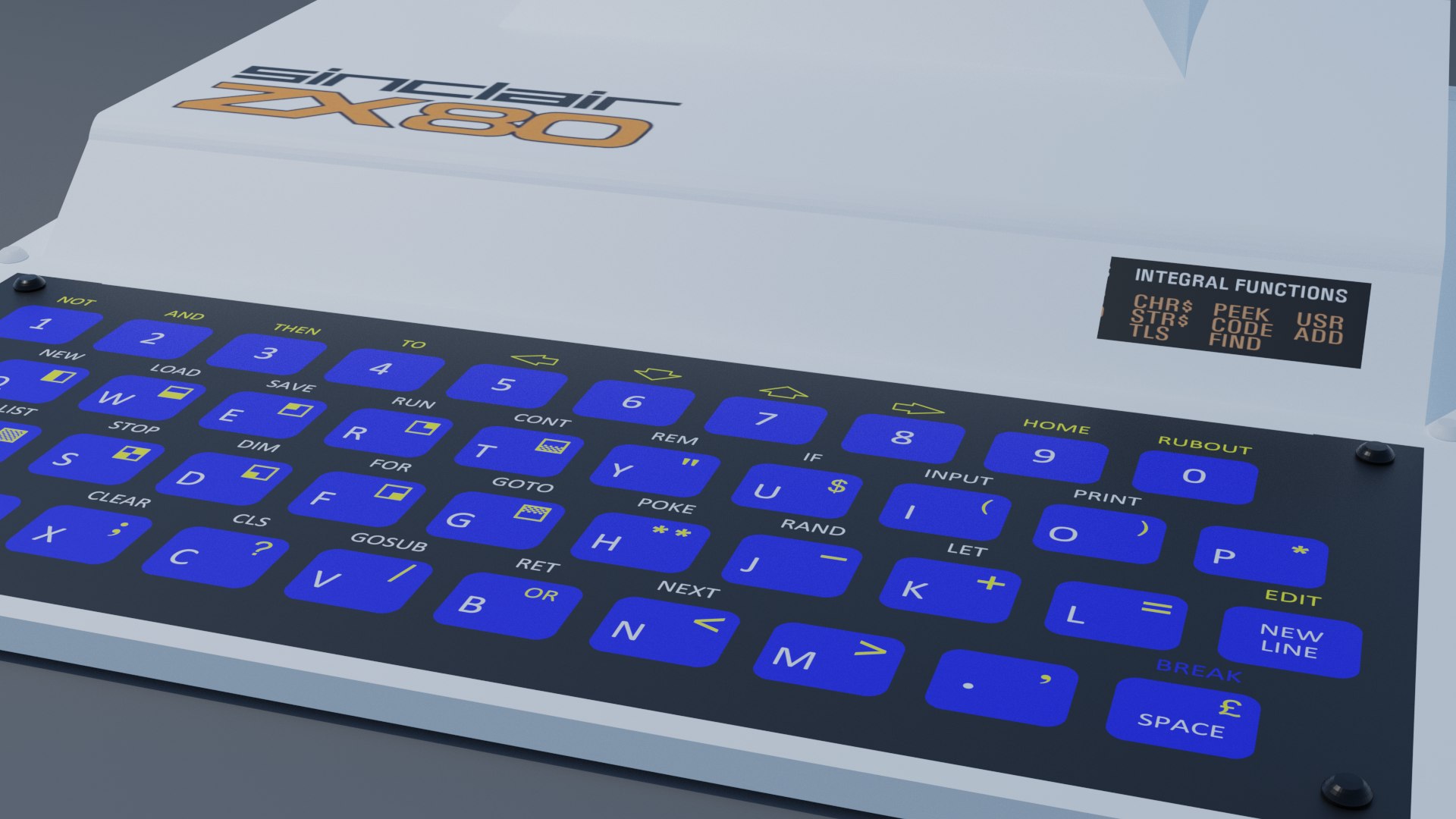 3D Sinclair Zx80 - TurboSquid 1380483