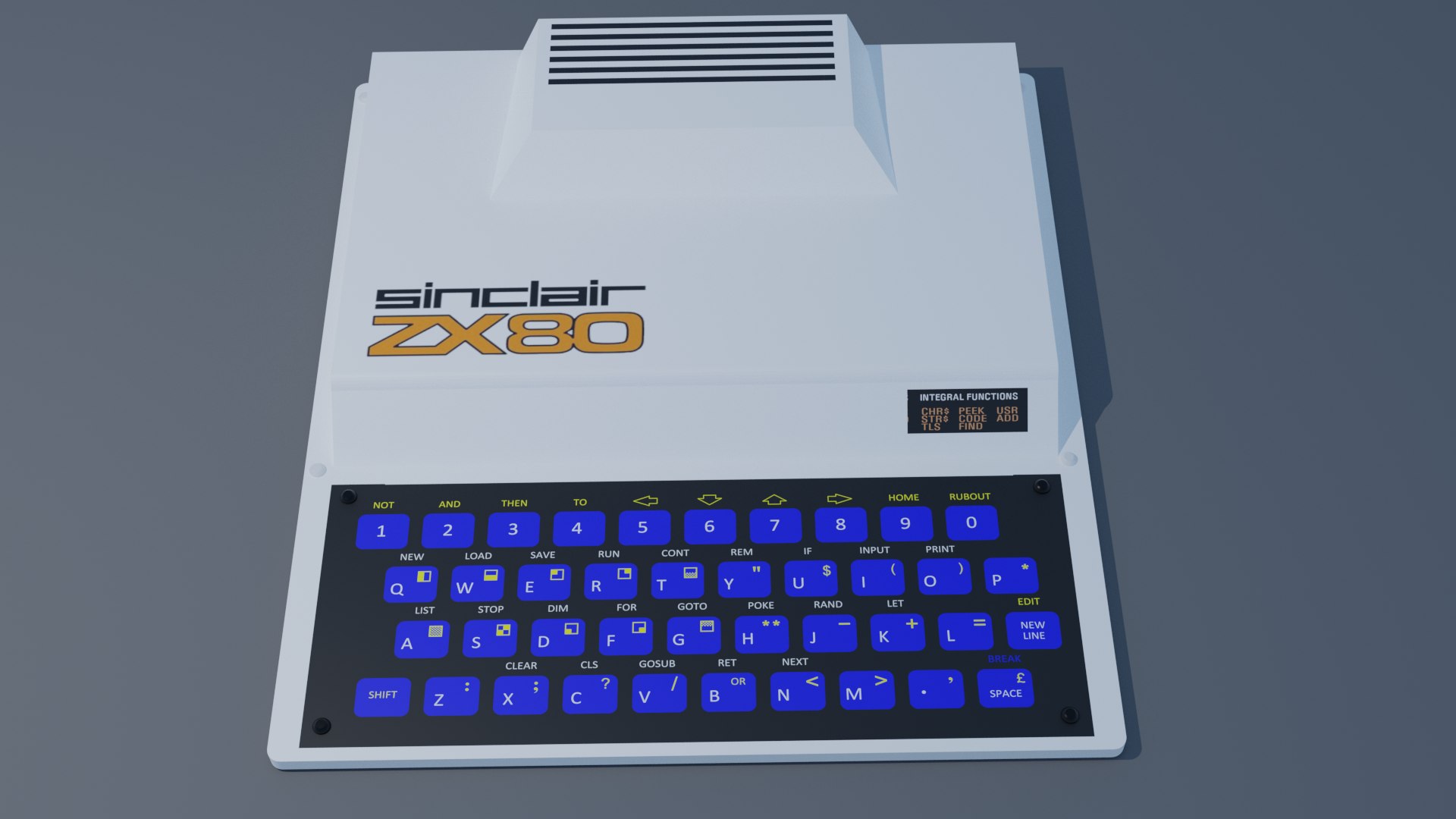 3D Sinclair Zx80 - TurboSquid 1380483