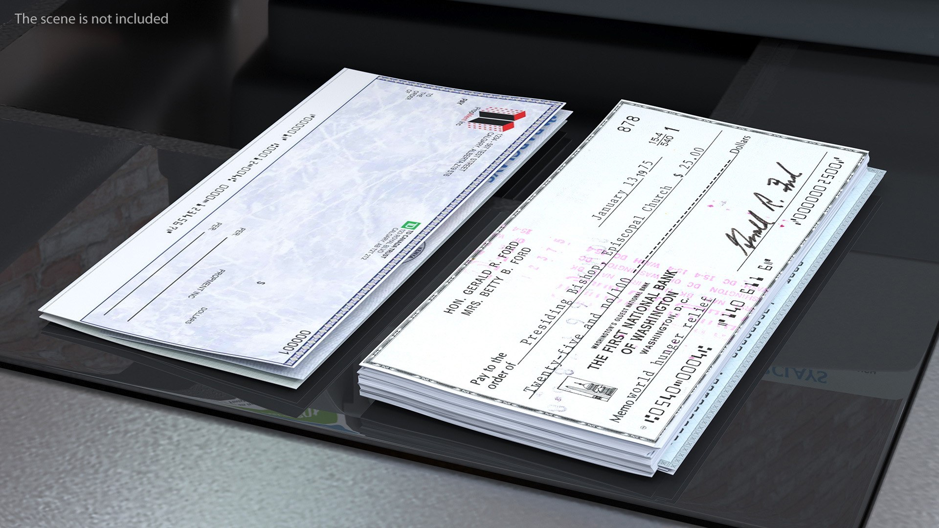 Bank Cheque 3D Model - TurboSquid 2061265